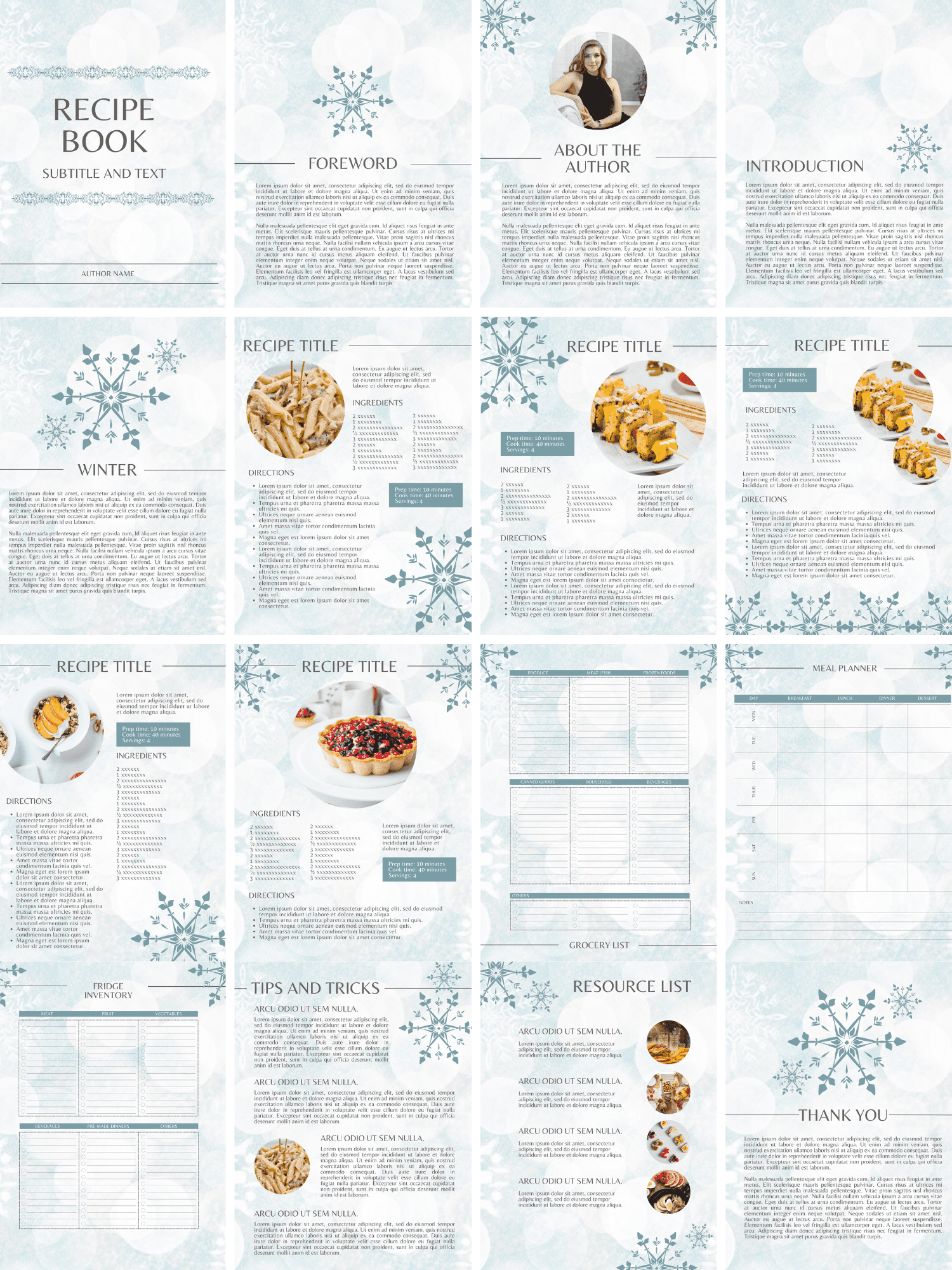 PowerPoint Seasonal Recipe Book Templates - Kitchen Bloggers